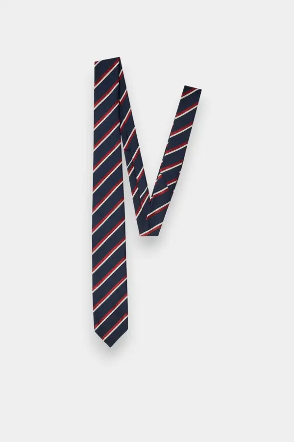 Dsquared2 Striped Silk Tie - White