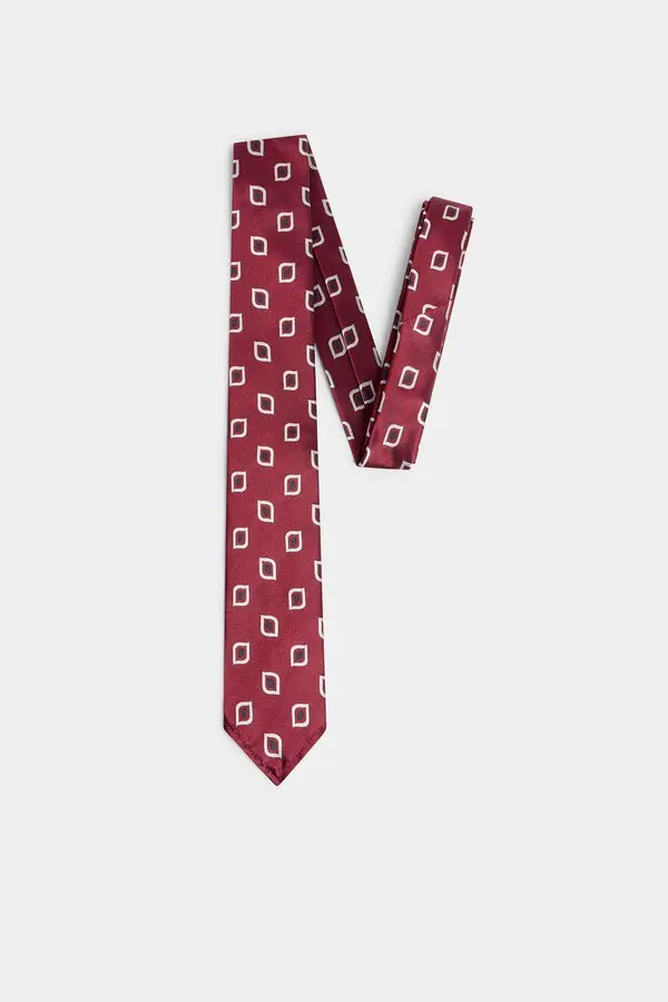 Dsquared2 Silk Tie With Graphic Pattern