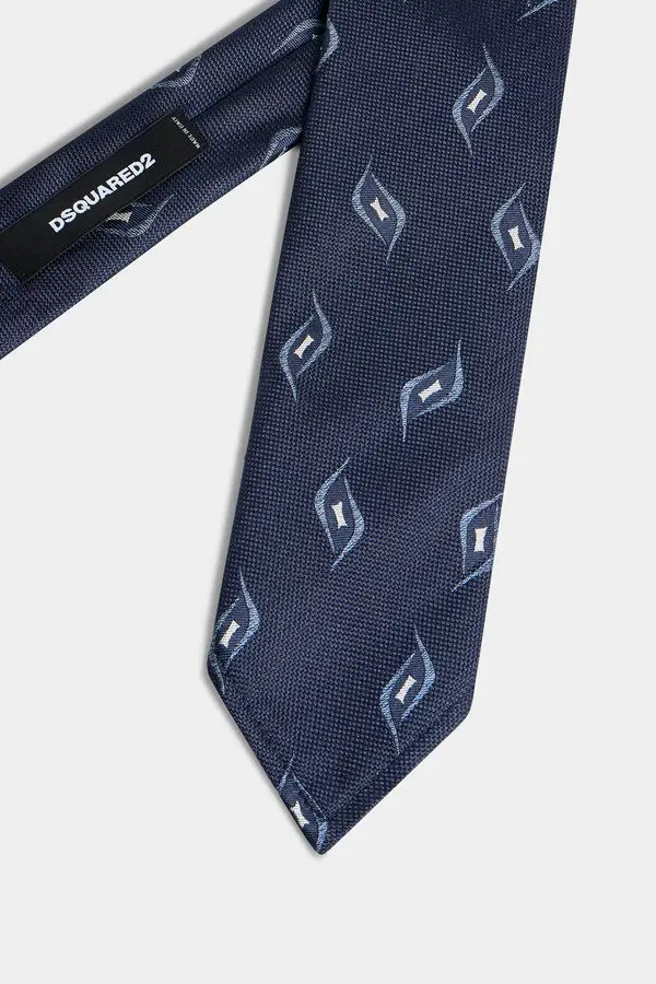Dsquared2 Silk Graphic Pattern Tie