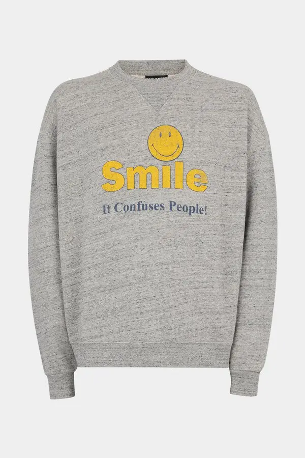Dsquared2 Smiley X Crewneck Sweatshirt - Grey