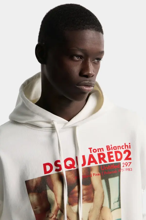 Dsquared2 Relaxed Fit Hoodie With '70s Polaroid Print