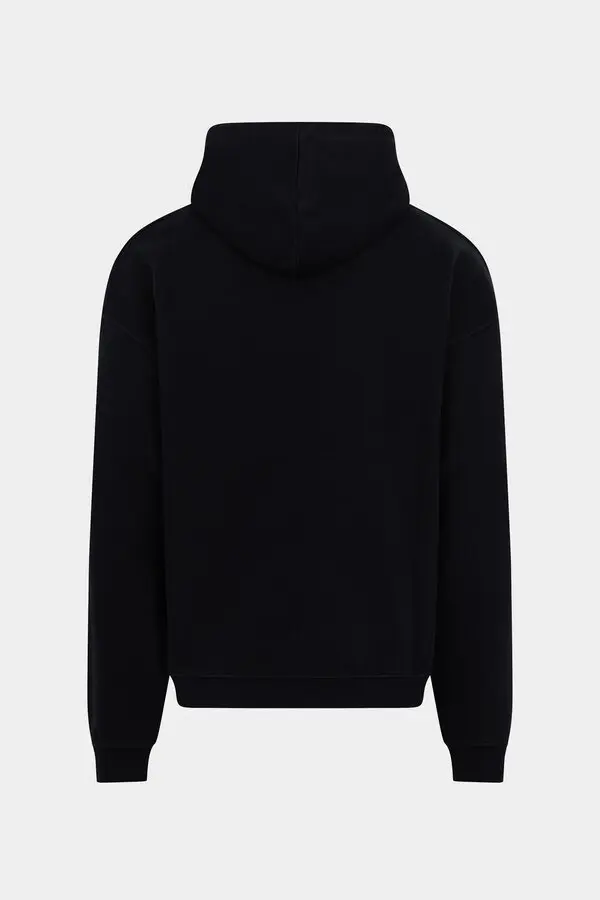 Dsquared2 Relaxed Fit Hoodie With Vintage Logo Print