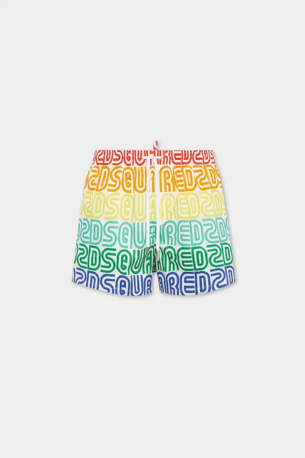 Dsquared2 Allover Logo Midi Swim Shorts - Fantasy