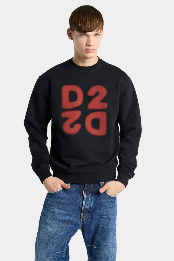 Dsquared2 Upside Down Cool Fit Crewneck - Black