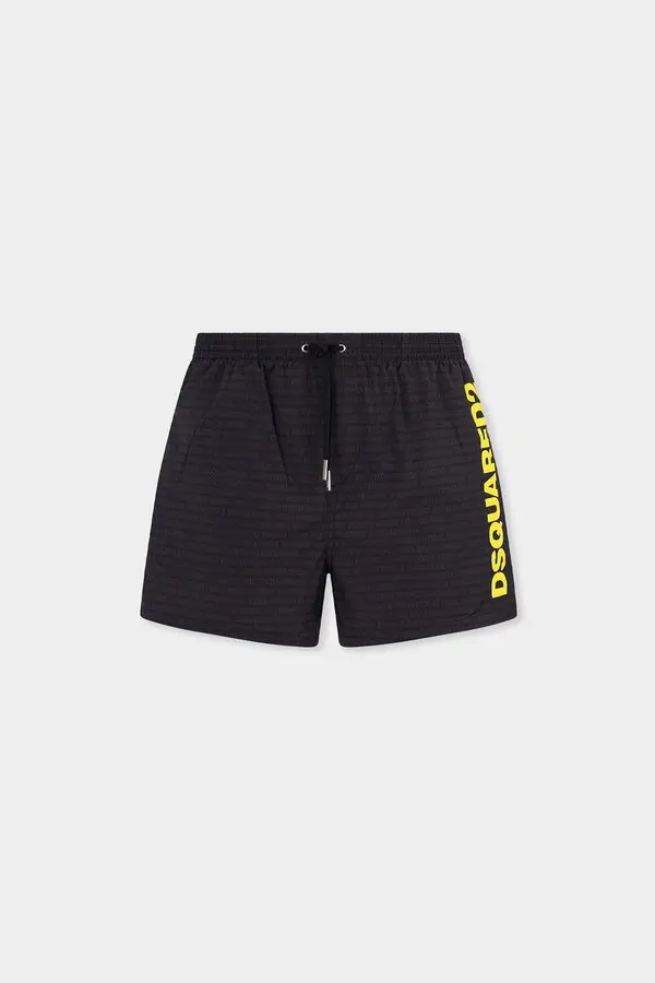 Dsquared2 Logo Swim Boxer Shorts - Black