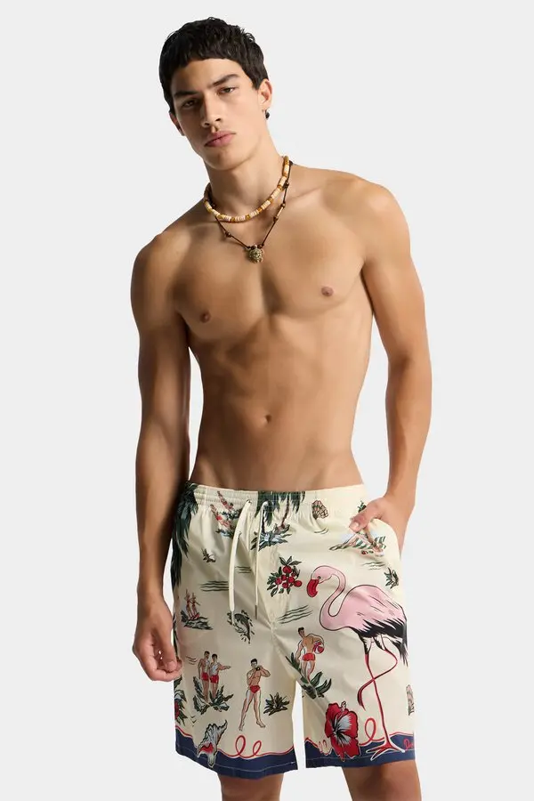 Dsquared2 Aloha Souvenir Midi Swim Boxer