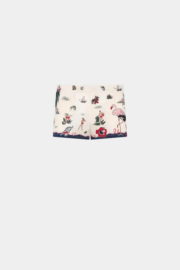 Dsquared2 Aloha Print Swim Boxer Shorts - Fantasy
