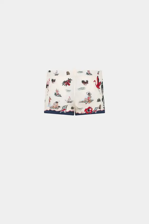 Dsquared2 Aloha Print Swim Boxer Shorts