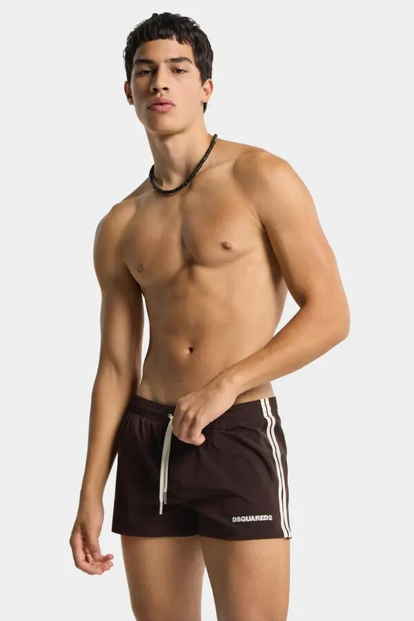 Dsquared2 Logo Trim Swim Boxer Shorts