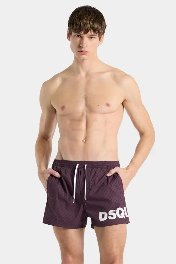 Dsquared2 Logo Print Swim Shorts