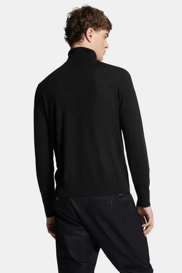 Dsquared2 Pure Virgin Wool Turtleneck Pullover