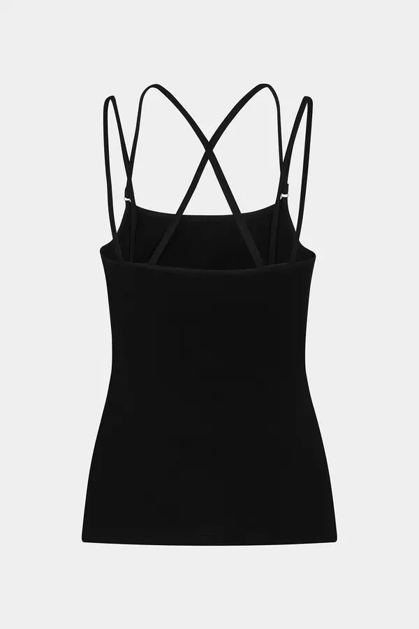 Dsquared2 Icon Tank Top With Criss-cross Straps