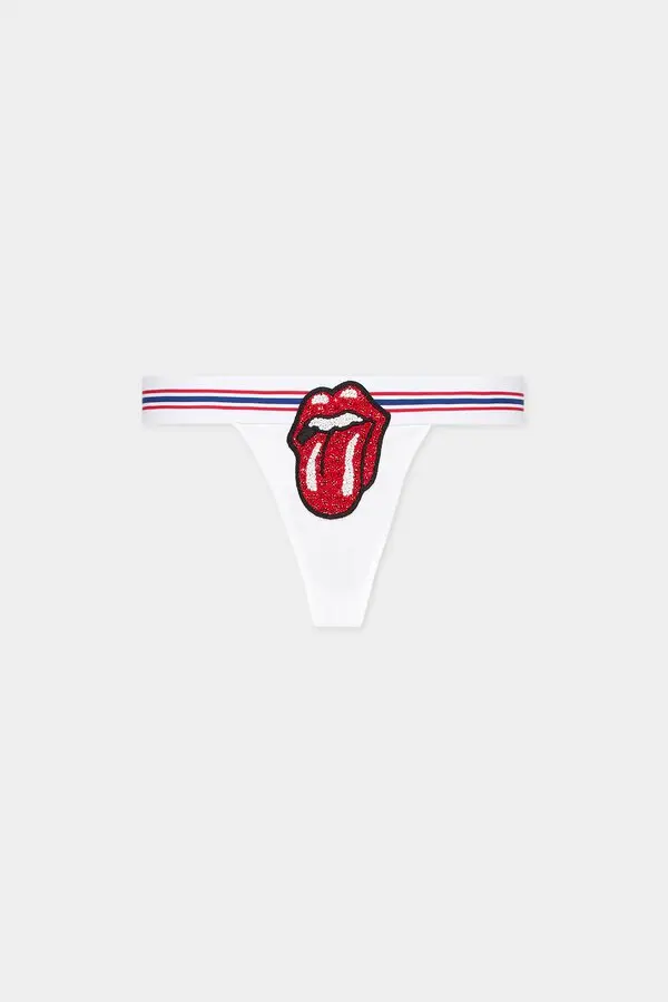 Dsquared2 Rolling Stones Beaded Thong - Black