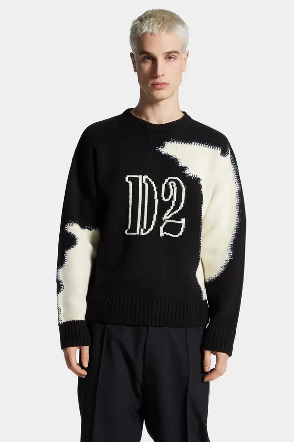 Dsquared2 Fake Stitch Knit Sweater