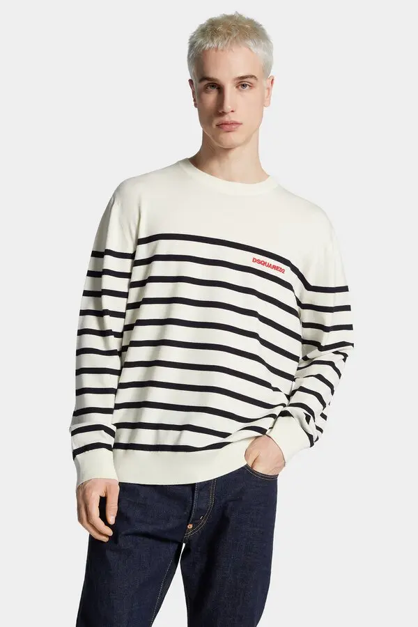 Dsquared2 Striped Knit Sweater