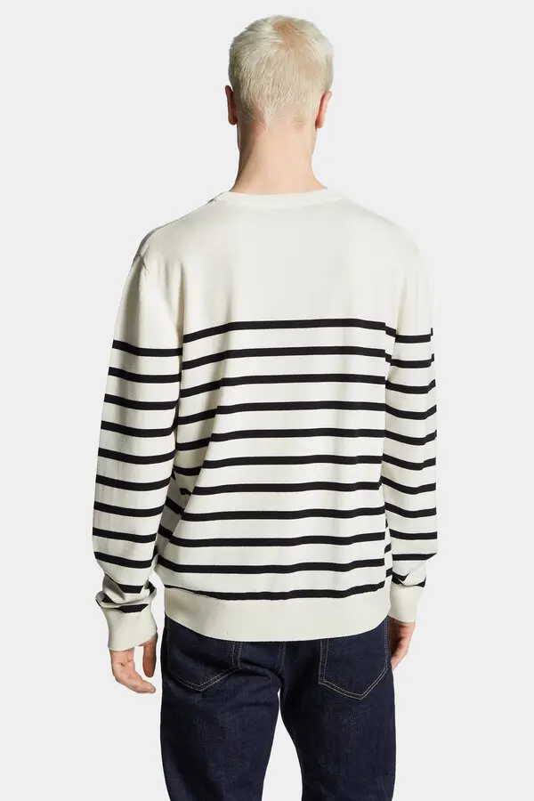 Dsquared2 Striped Knit Sweater