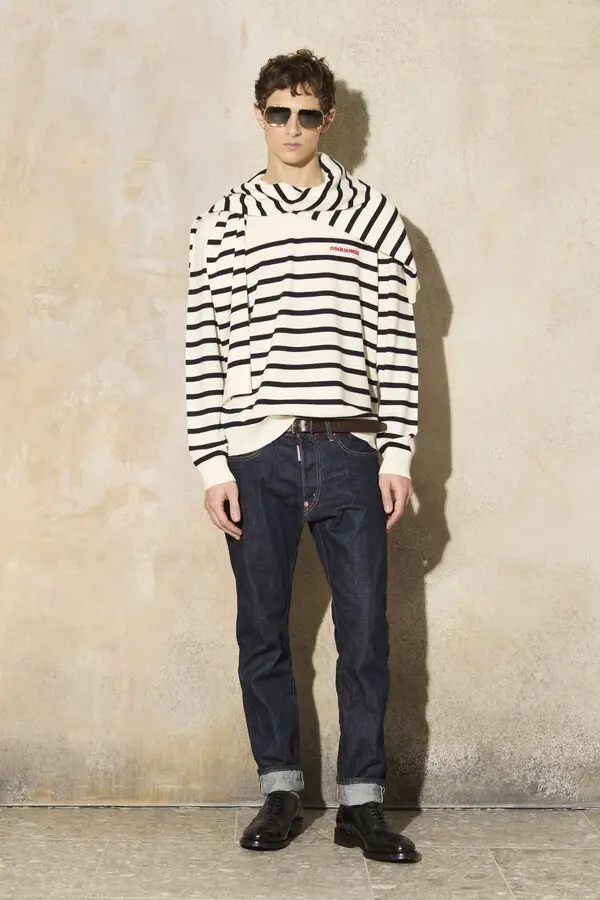 Dsquared2 Striped Knit Sweater