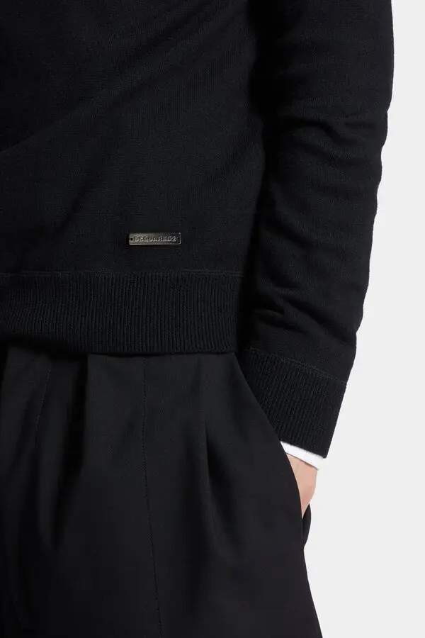Dsquared2 Knit V-insert Sweater