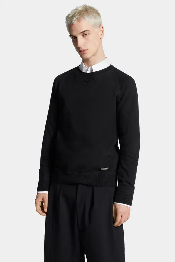 Dsquared2 Knit V-insert Sweater