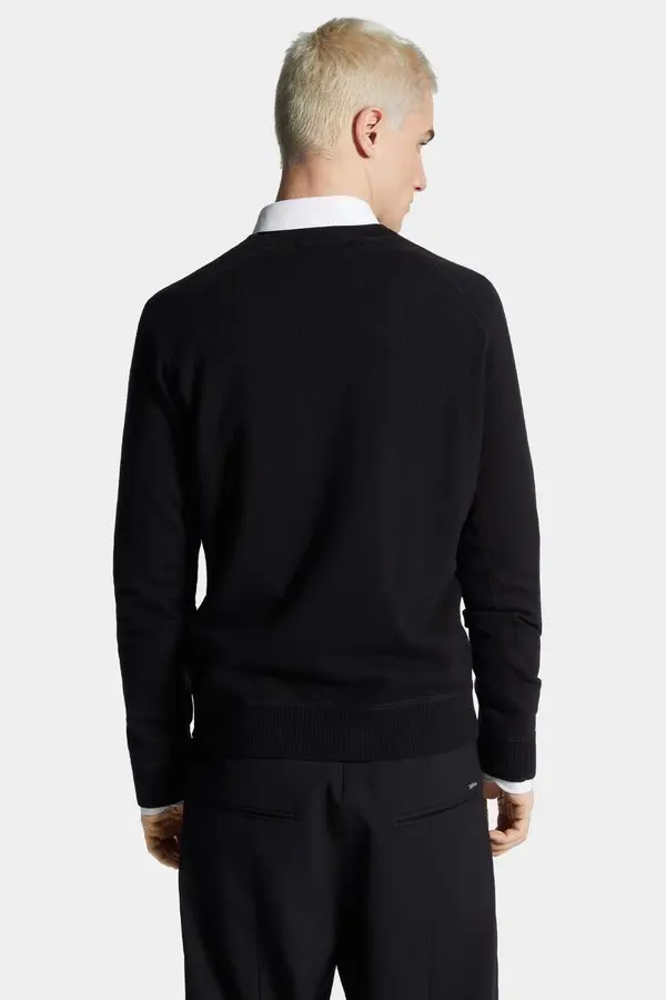 Dsquared2 Knit V-insert Sweater