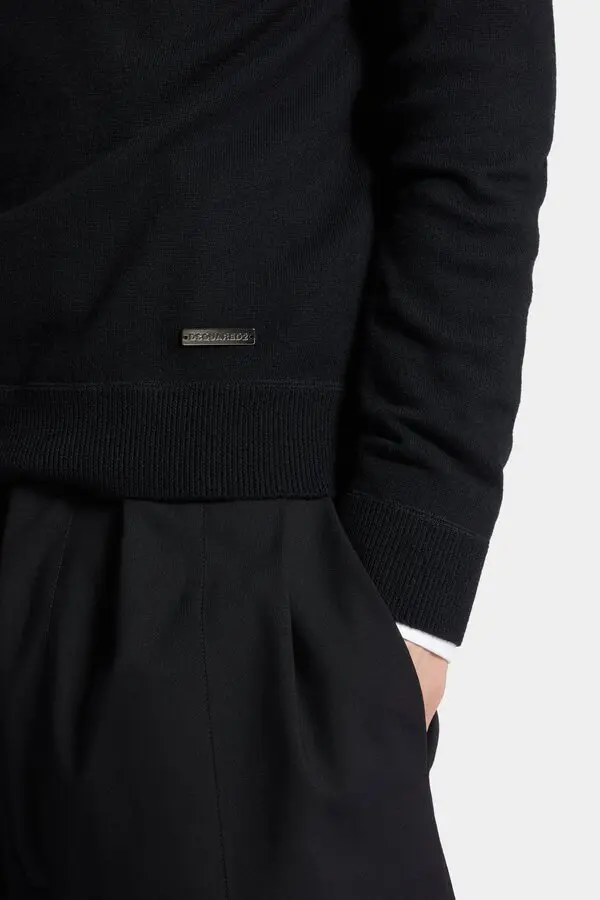 Dsquared2 Knit V-insert Sweater