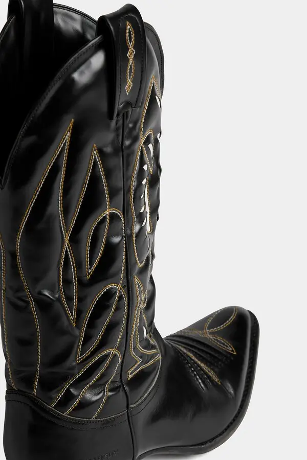 Dsquared2 Leather Cowboy Boots
