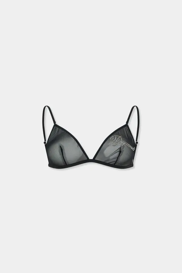 Dsquared2 Logo Bra - Black