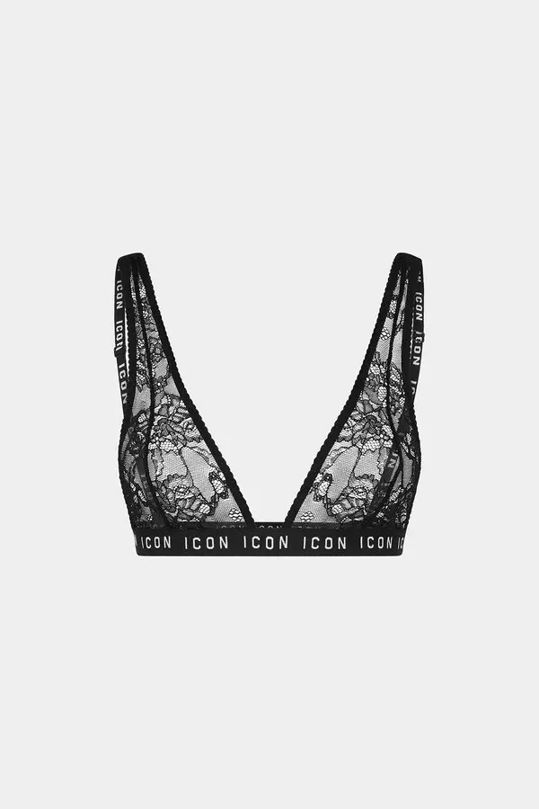 Dsquared2 Icon Triangle Bra - Black