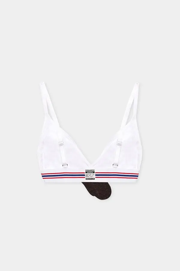 Dsquared2 The Rolling Stones Embellished Triangle Bra