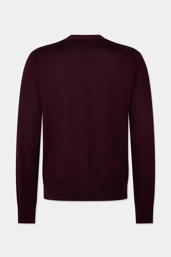 Dsquared2 V-neck Wool Cardigan - Bordeaux
