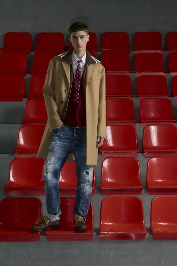 Dsquared2 V-neck Wool Cardigan - Bordeaux