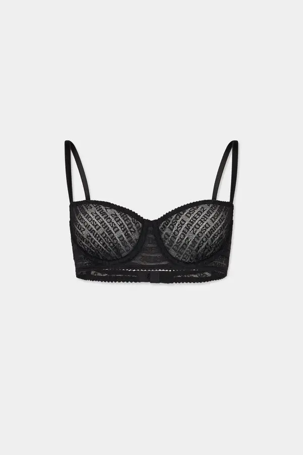 Dsquared2 Balconette Bra - Black