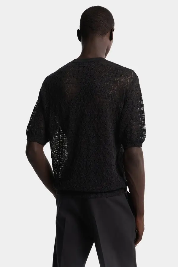 Dsquared2 Openwork Knit T-shirt