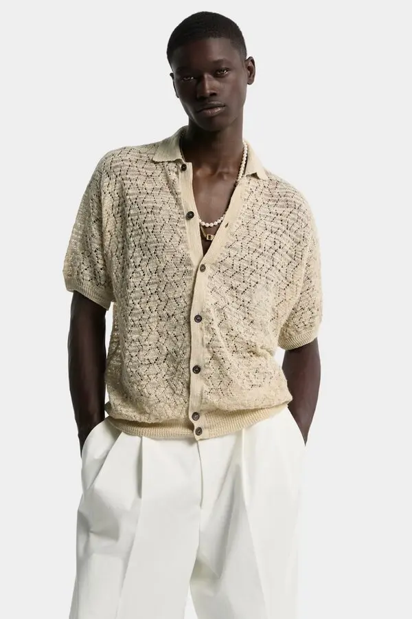 Dsquared2 Openwork Knit Cardigan