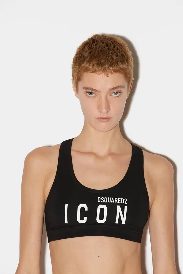 Dsquared2 Icon Sport Bra - Black