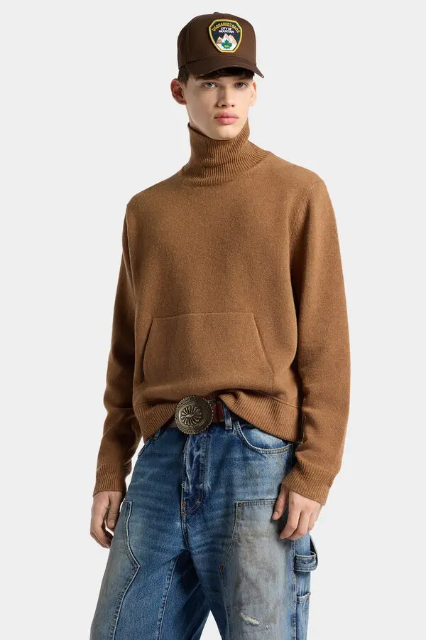 Dsquared2 Signature Turtleneck Pullover - Black