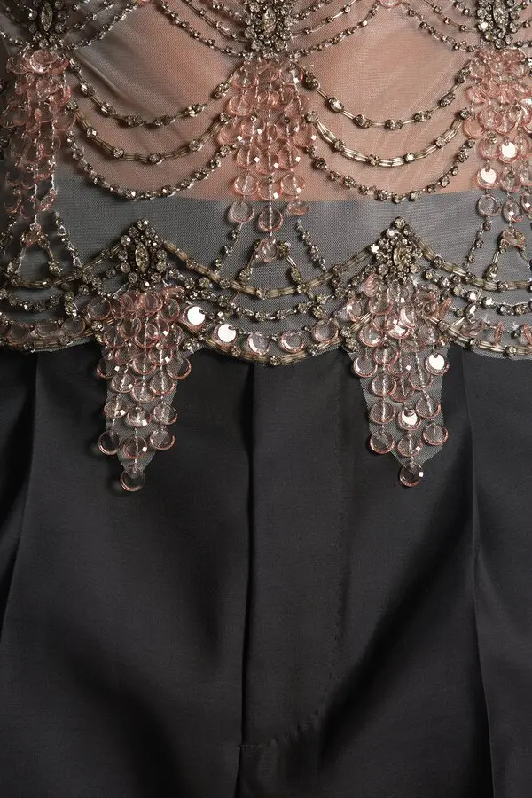 Dsquared2 Embellished Tulle Tank Top