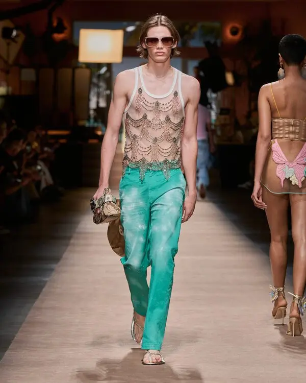 Dsquared2 Embellished Tulle Tank Top