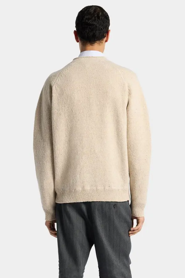 Dsquared2 Knitted Cardigan With Flag Patch