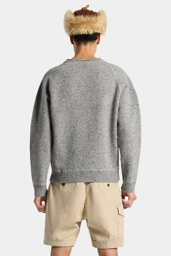 Dsquared2 Knitted Pullover With Flag Patch