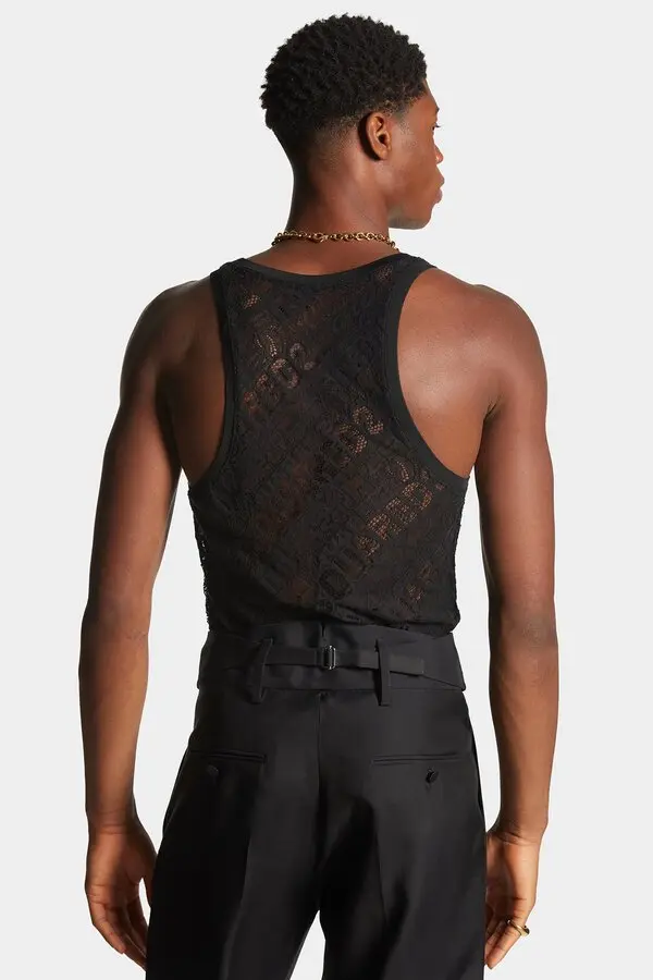 Dsquared2 Lace Logo Tank Top