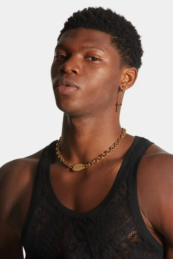 Dsquared2 Lace Logo Tank Top