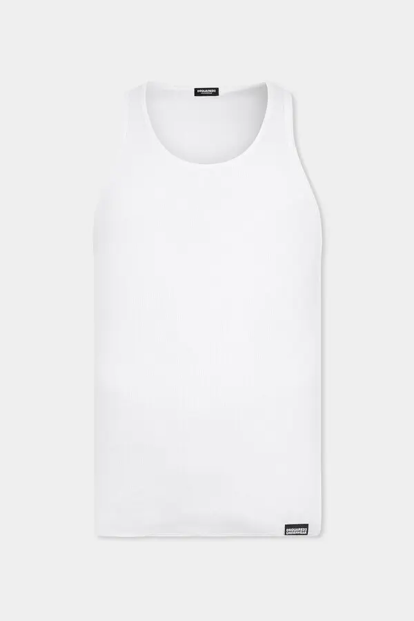 Dsquared2 Upside Down Motif Tank Top - White