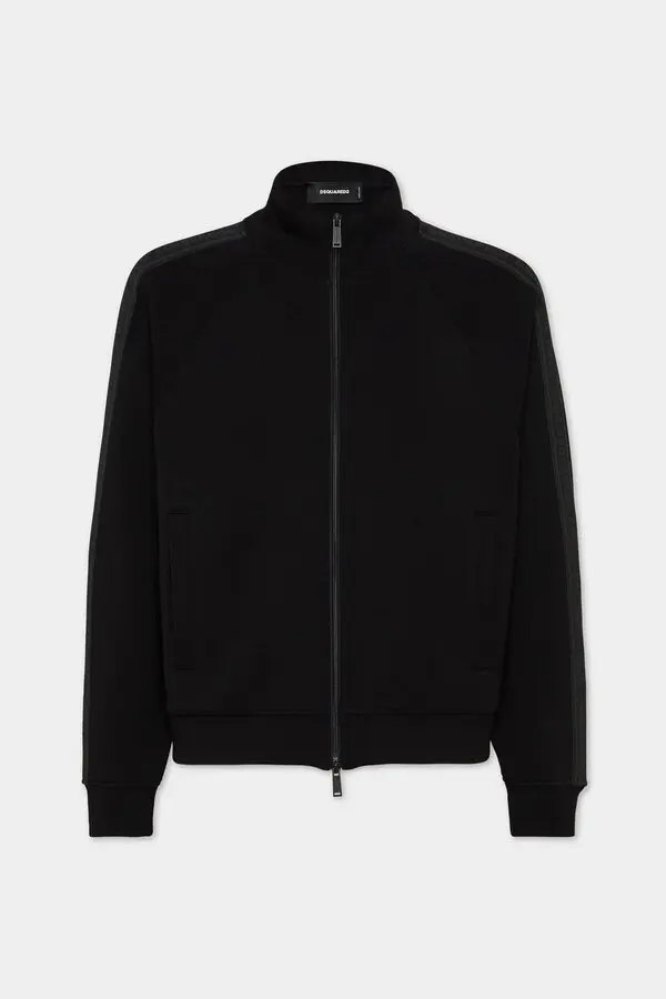 Dsquared2 Tape Zipped Sweatshirt - Black