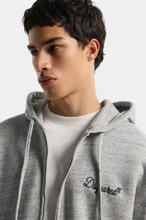 Dsquared2 Signature Relaxed Fit Zipped Hoodie
