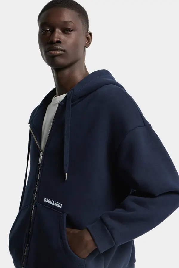 Dsquared2 Zip-up Logo Hoodie