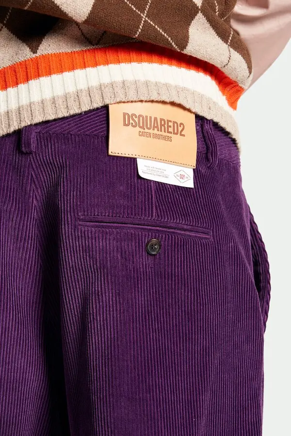 Dsquared2 Corduroy Relaxed Fit Trousers
