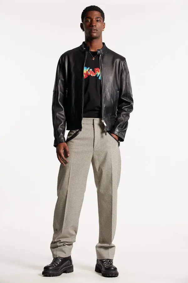 Dsquared2 Relaxed Fit Checkered Trousers - Fantasy