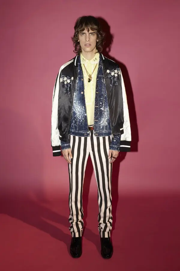 Dsquared2 Striped Wide Leg Pants