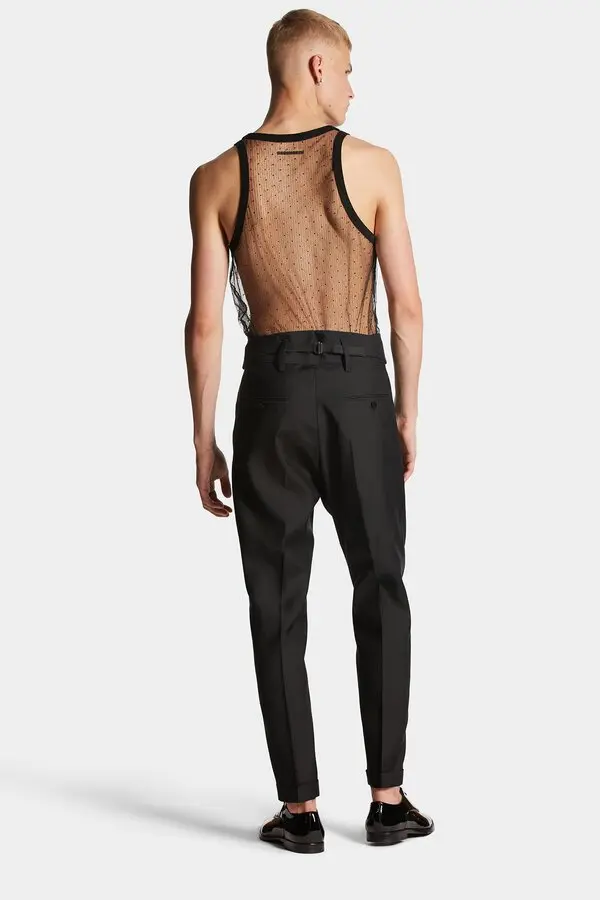 Dsquared2 Wool And Silk Tuxedo Trousers
